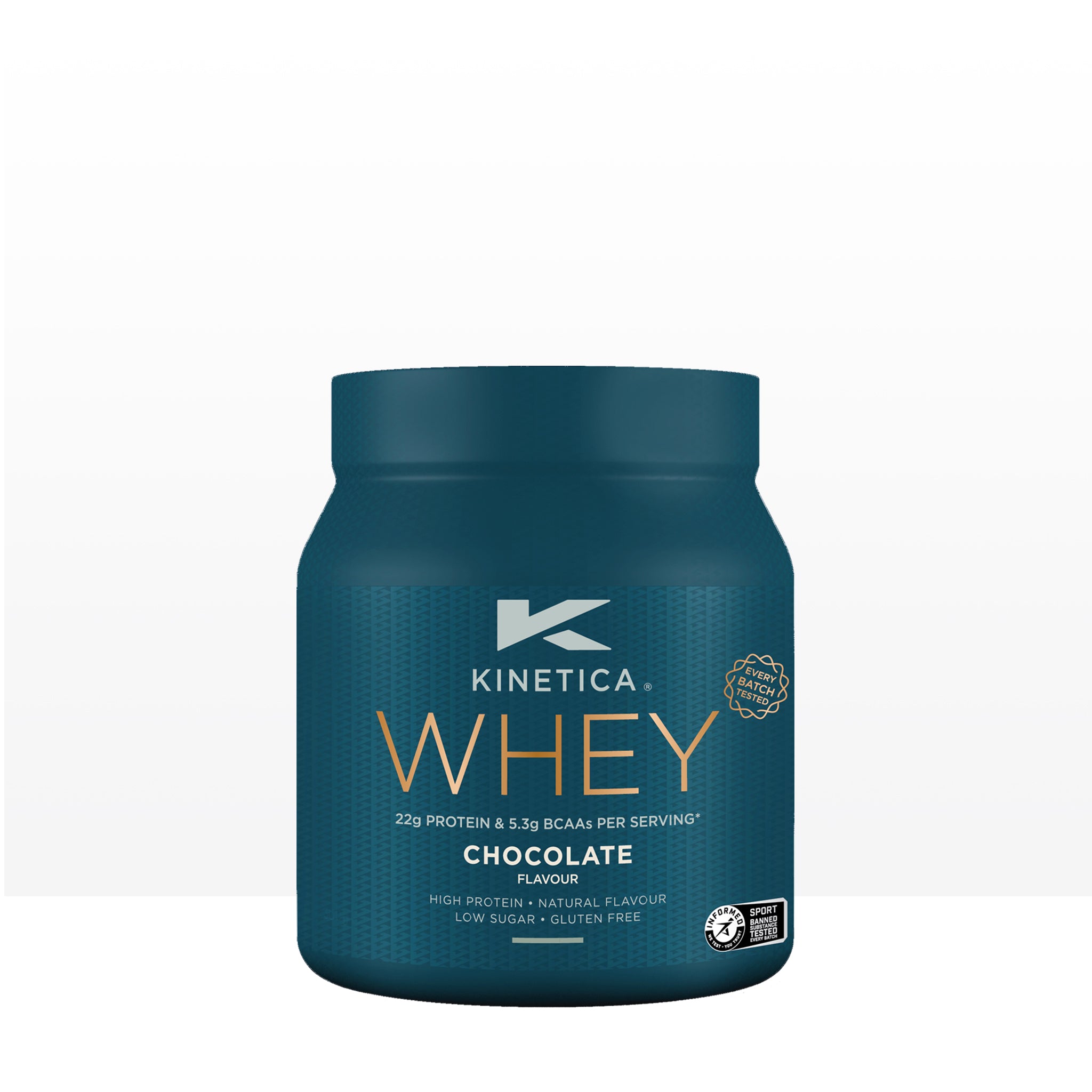 Whey Protein Powder Chocolate 300g & Kinetica Sports